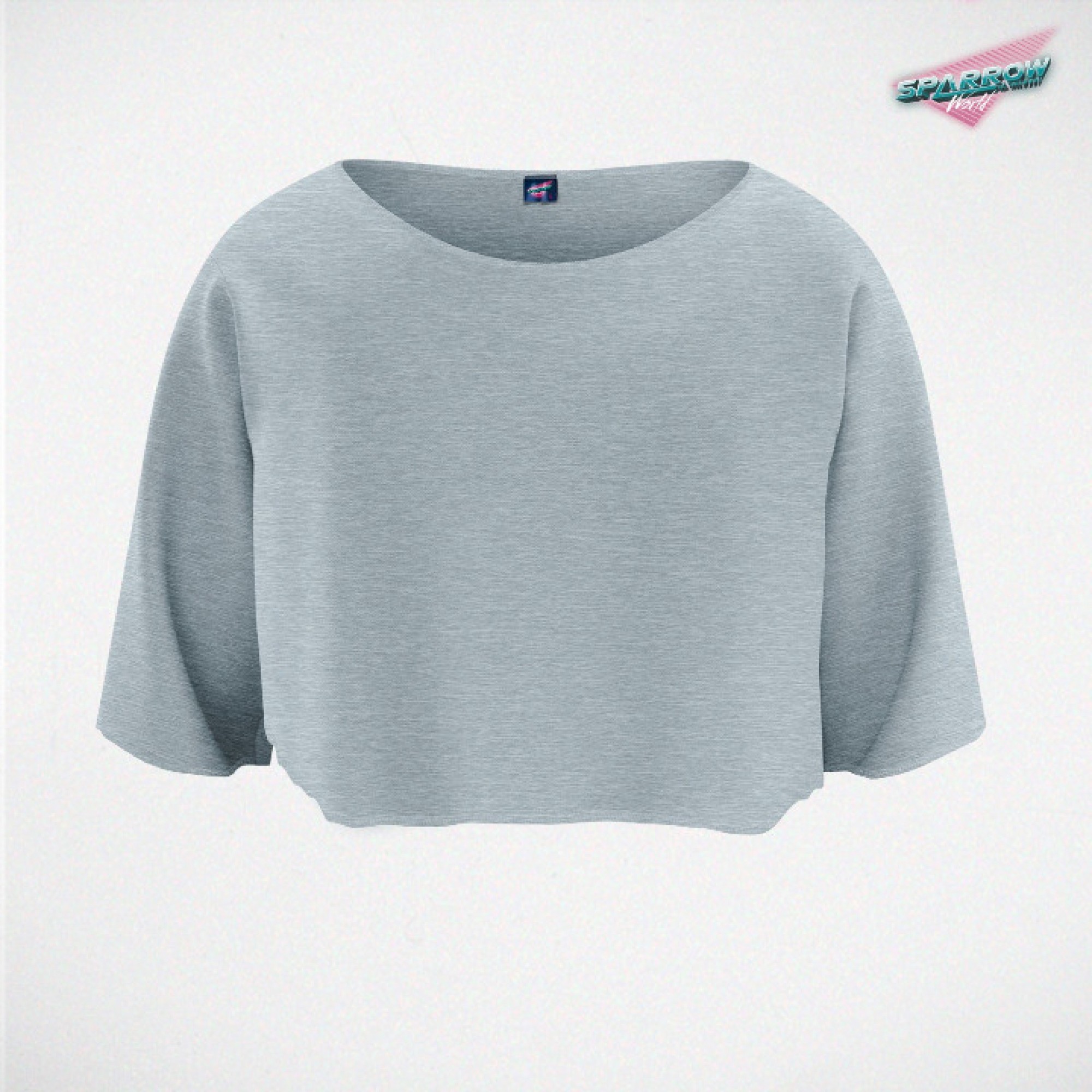 Sparrow Crop Top duks 3/4 - Sparrow World
