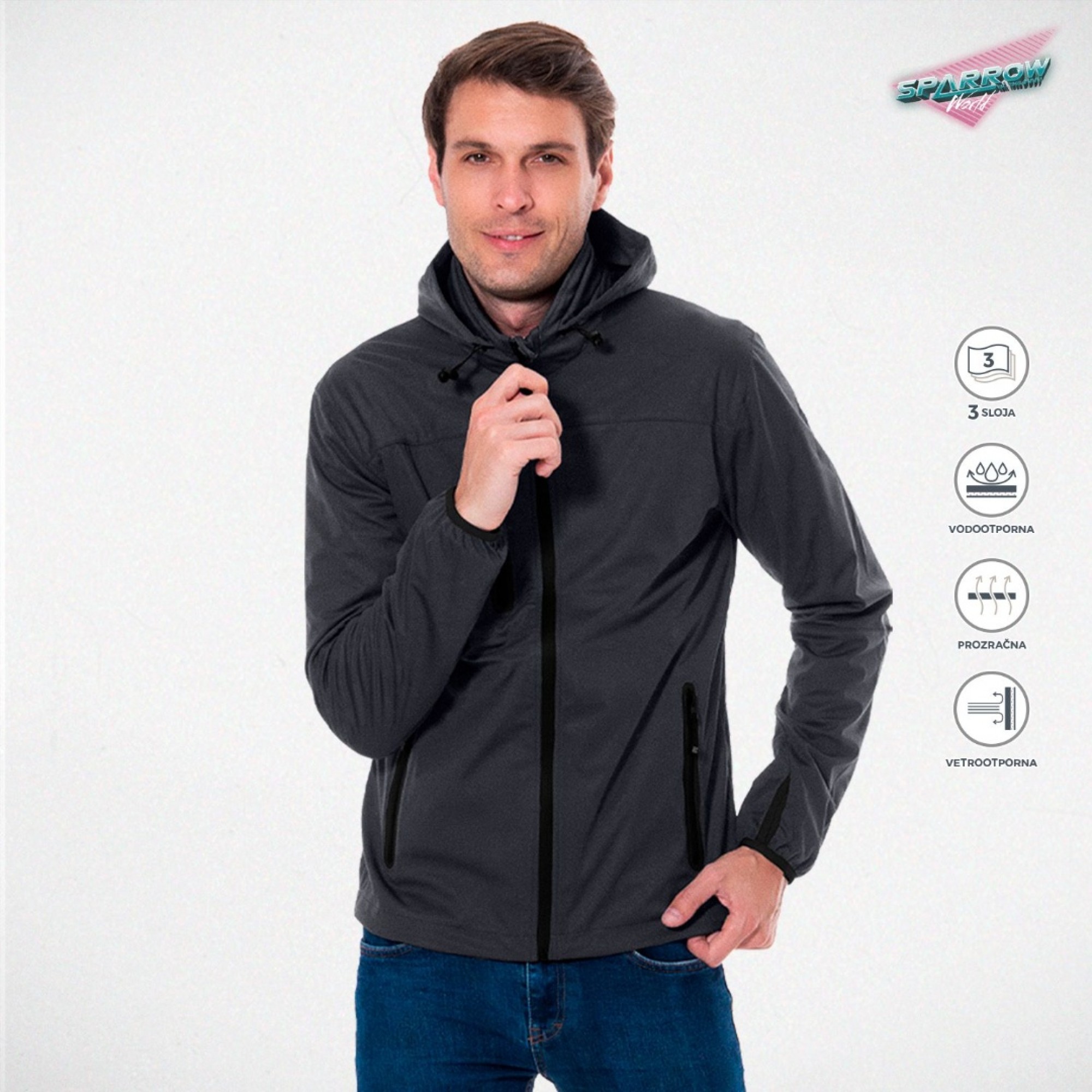 Spider Protect Softshell jakna- - Sparrow World