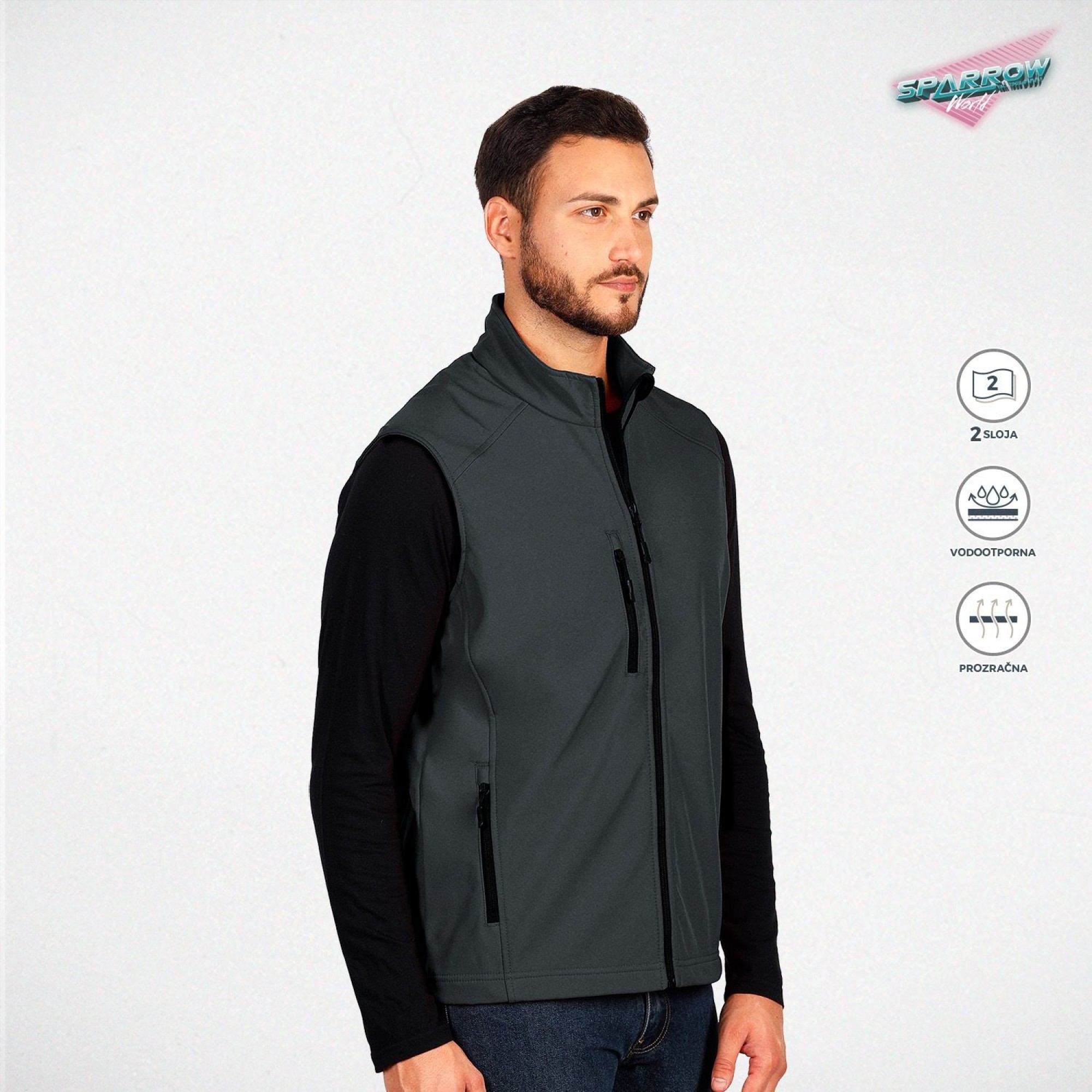 Skipp Vest prsluk za muškarce - Sparrow World
